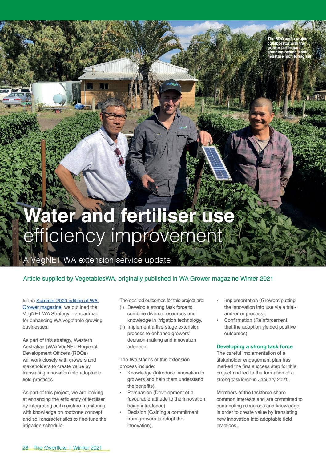 Overflow Magazine Winter 2021 by Irrigation Australia - Issuu