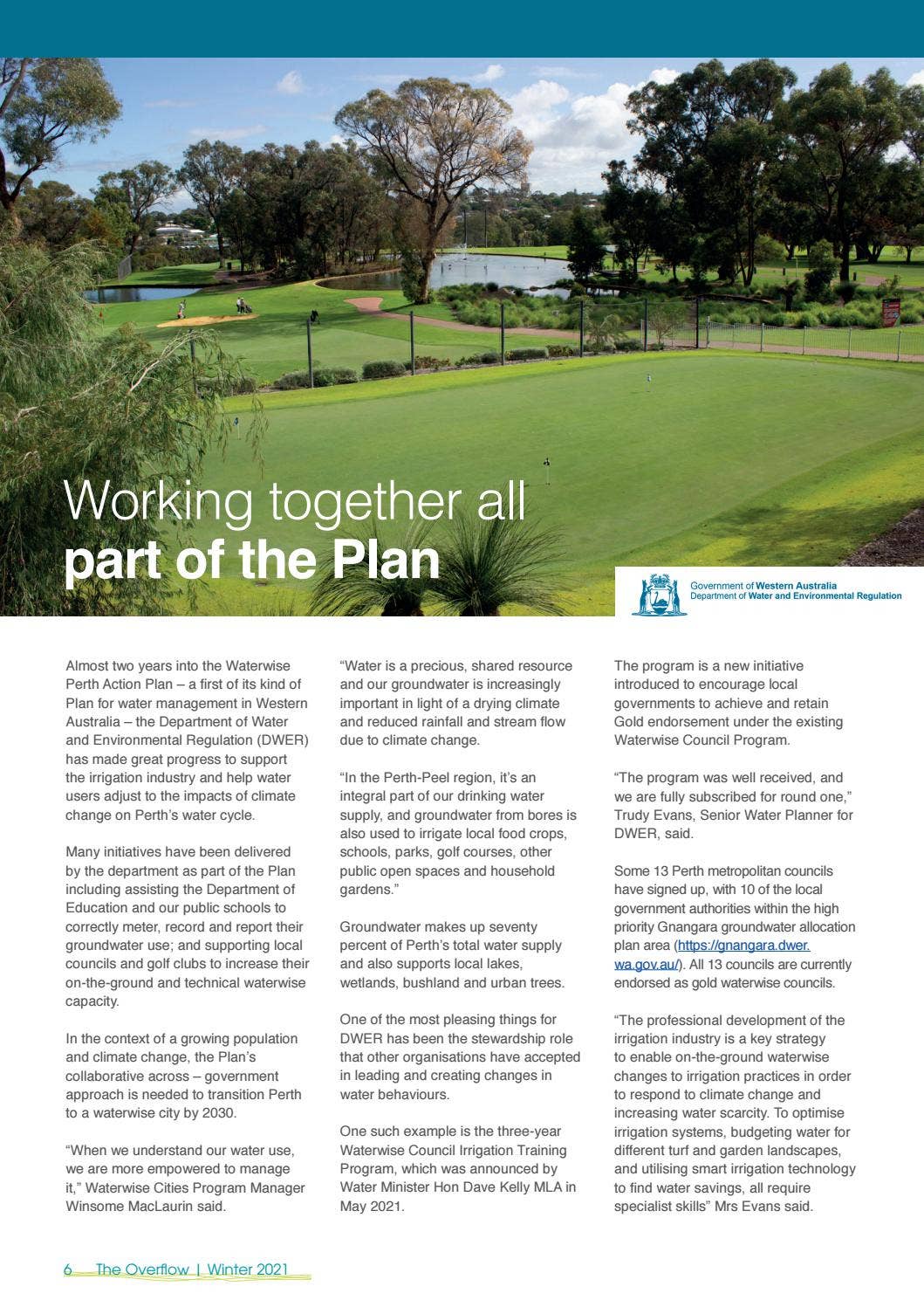 Overflow Magazine Winter 2021 by Irrigation Australia - Issuu