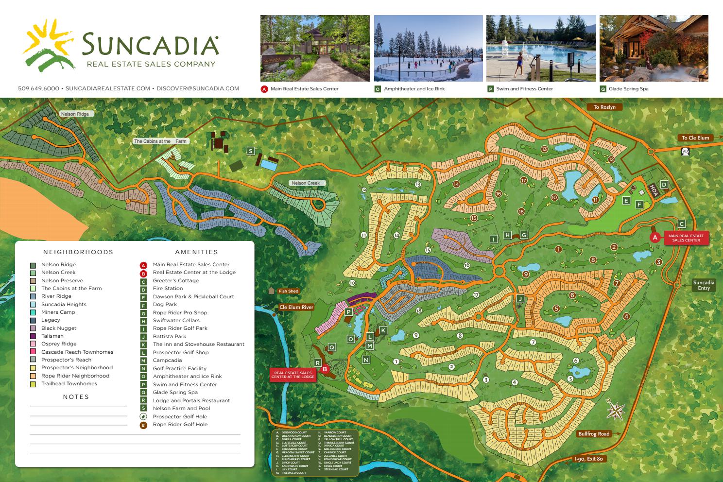 Suncadia Real Estate Map by Suncadia Resort - Issuu