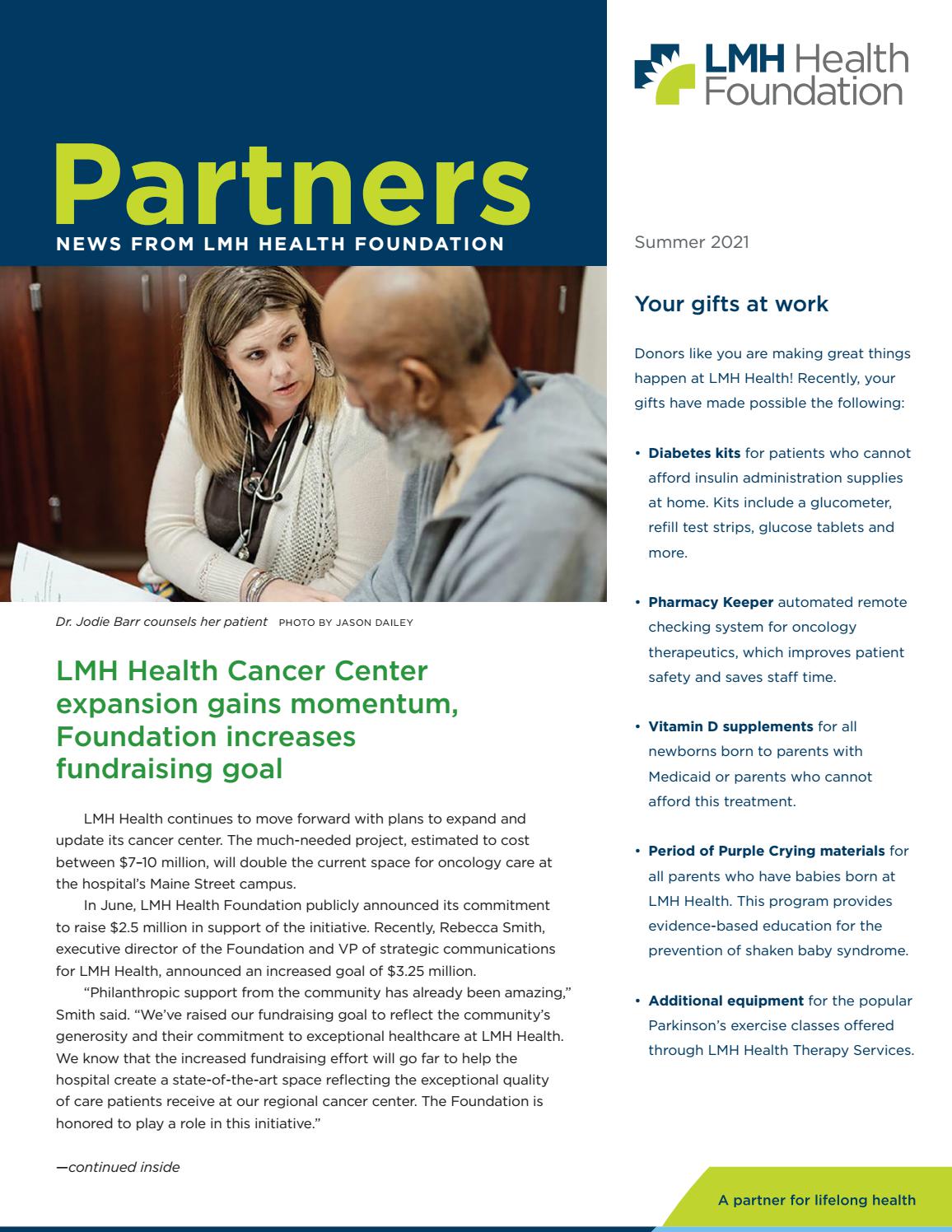 Partners Newsletter - Summer 2021 by LMH Health - Issuu