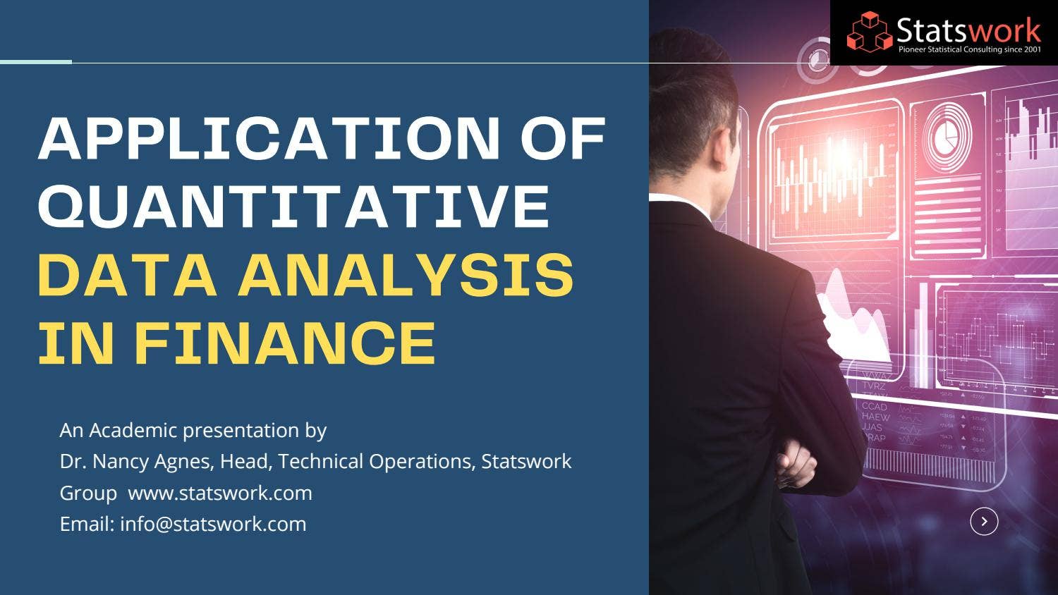 Application Of Quantitative Data Analysis In Finance – Stastwork by ...