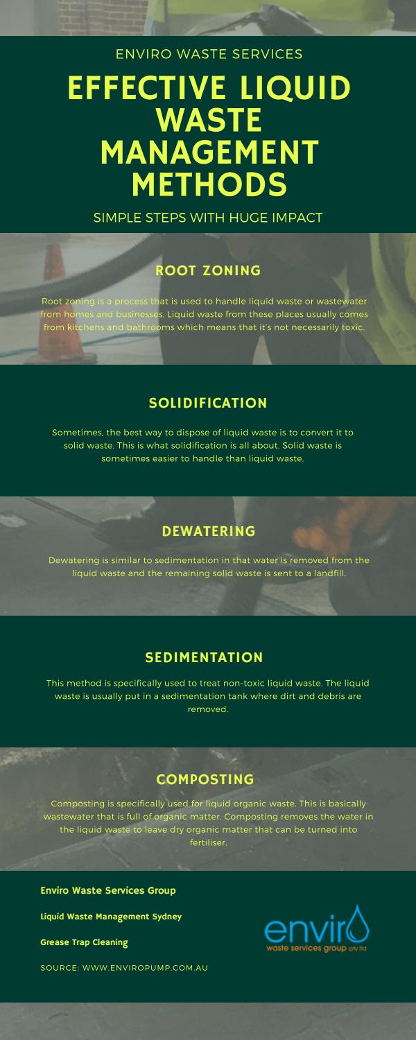 Effective Liquid Waste Management Methods by Enviro Waste Services ...
