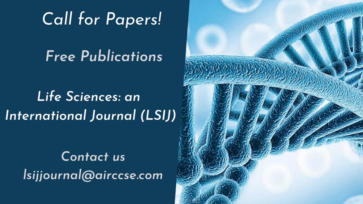 Life Sciences: an International Journal (LSIJ) by lsijjournal - Issuu