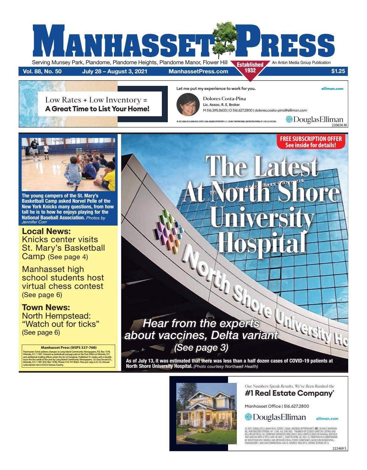 Manhasset Press 7/28/2021, a weekly publication by Anton Media Group by ...