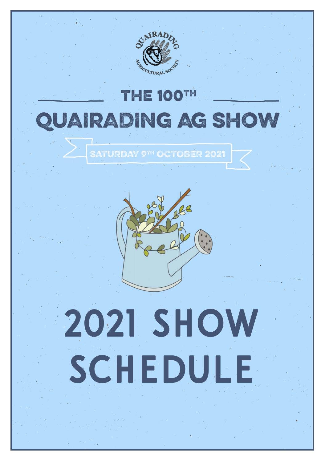 2021 Quairading Ag Show Schedule by QuairadingCRC - Issuu
