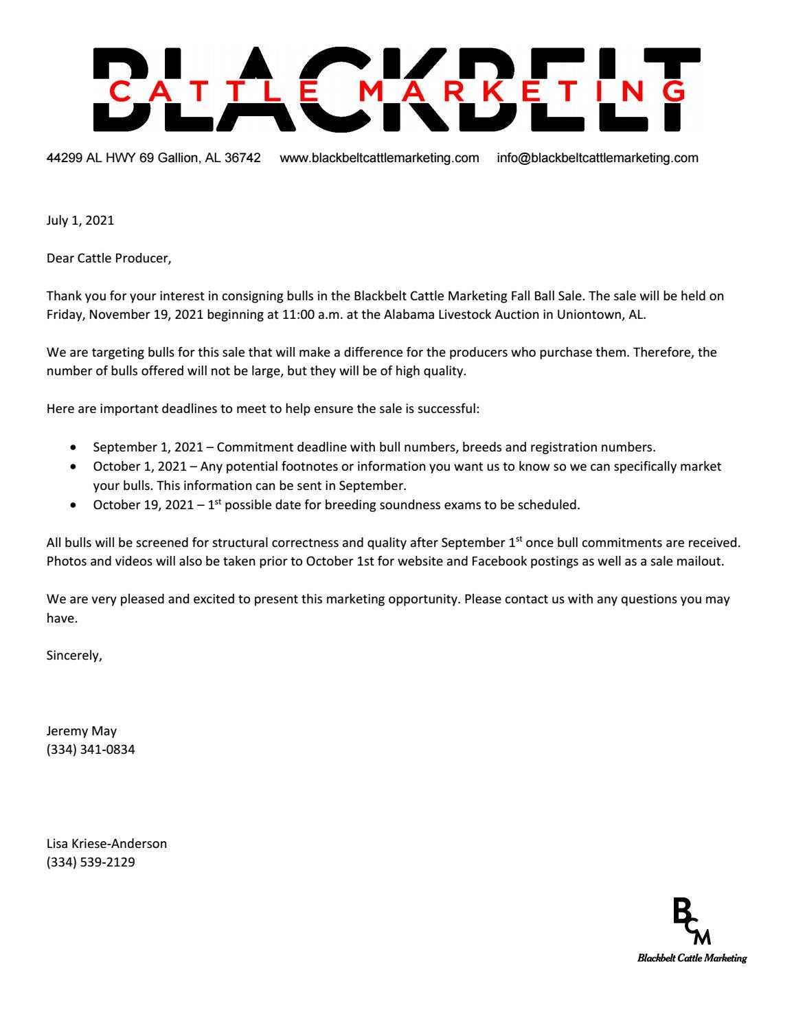 2021 Blackbelt Cattle Marketing Fall Ball Bull Nomination Information ...