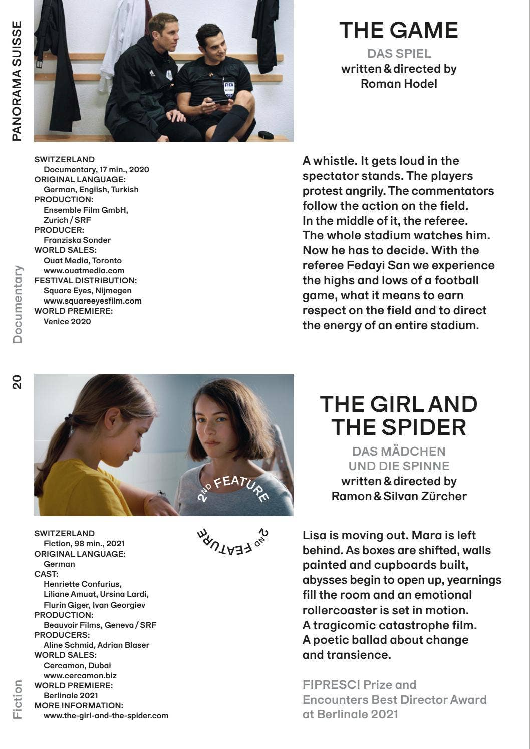 SWISS FILMS Locarno e-Booklet 2021 by SWISS FILMS - Issuu