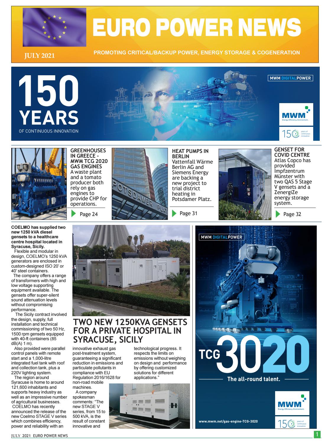 Euro Power News – July 2021 – LAUNCH ISSUE by WIP Magazines - Issuu