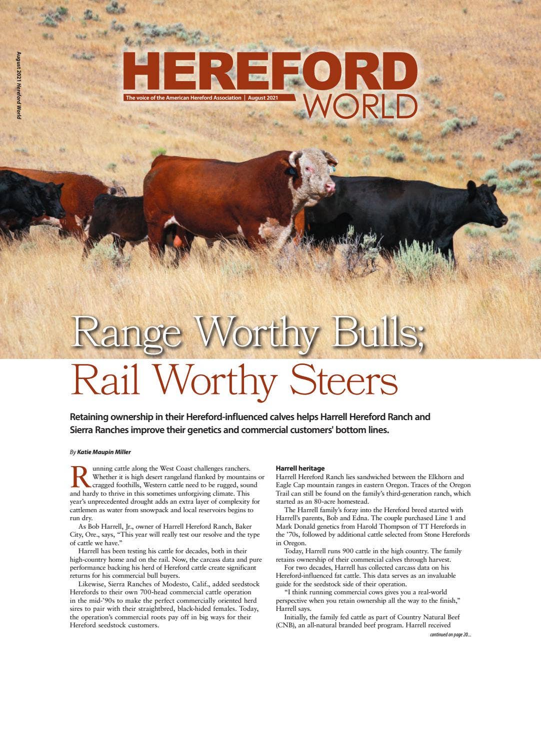 August 2021 Hereford World Magazine by American Hereford Association ...