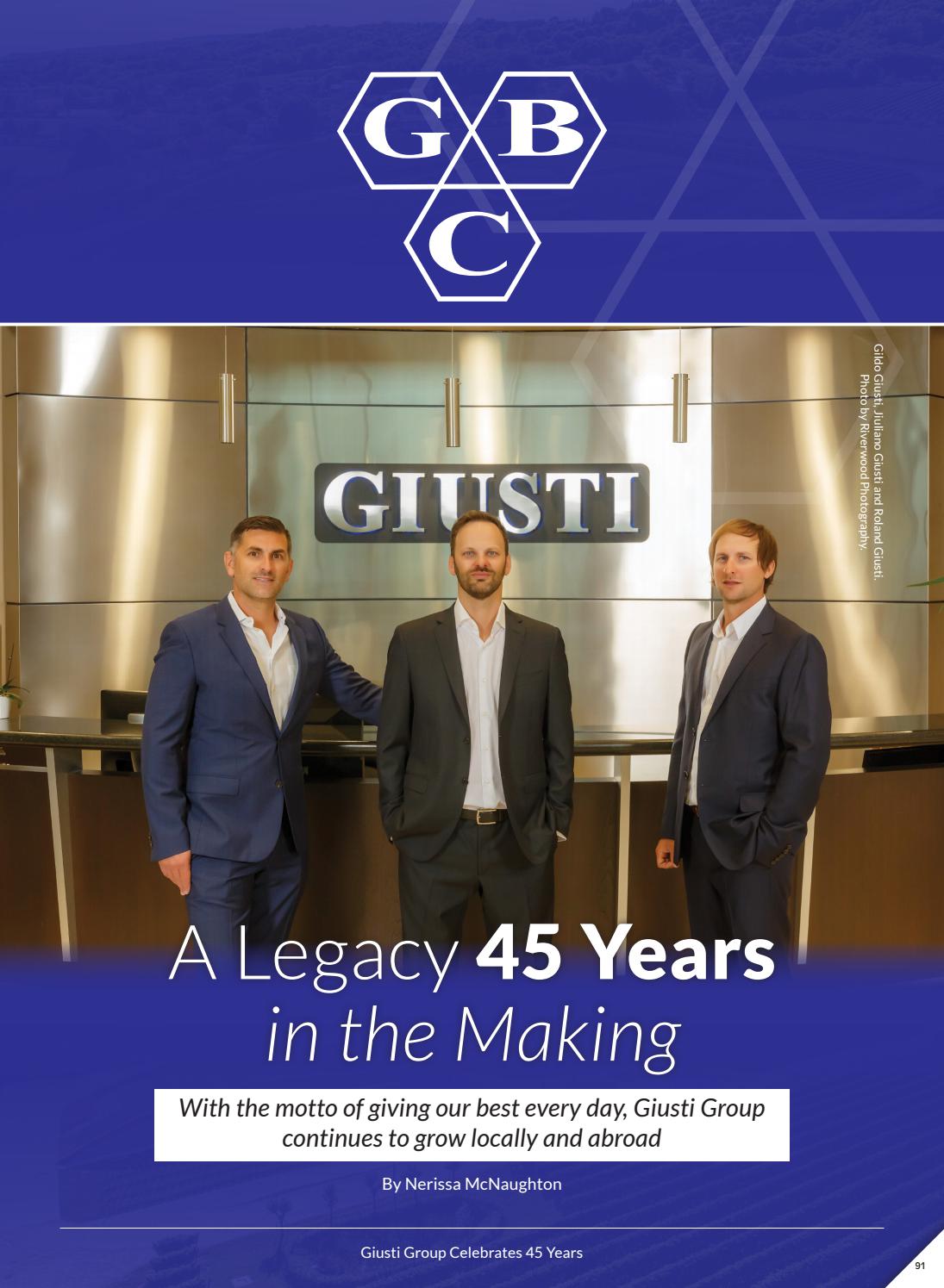 Giusti Group - Celebrating 45 Years by Business in Calgary - Issuu