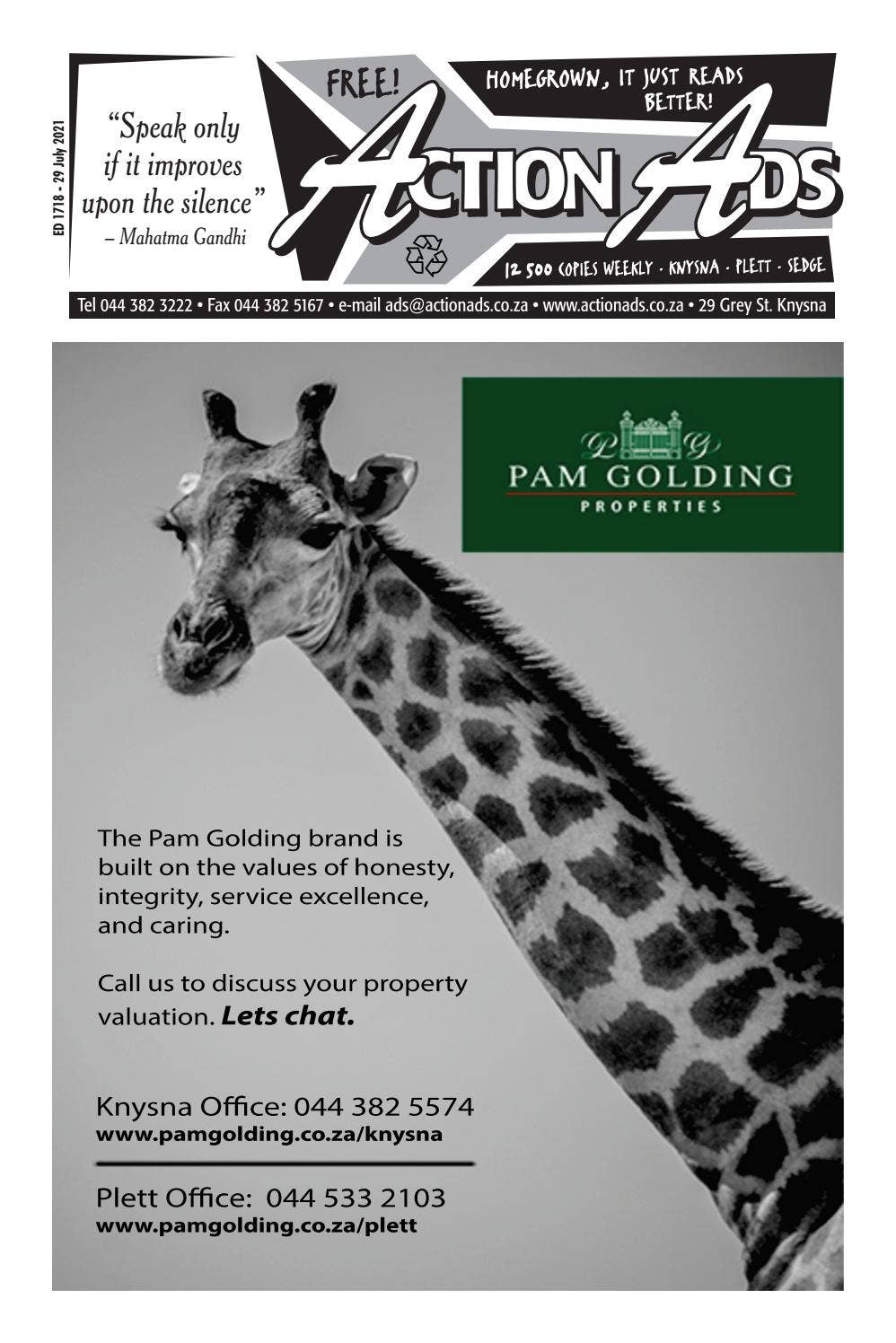 Edition 1718 - 29 July 2021 by Action Ads - Issuu