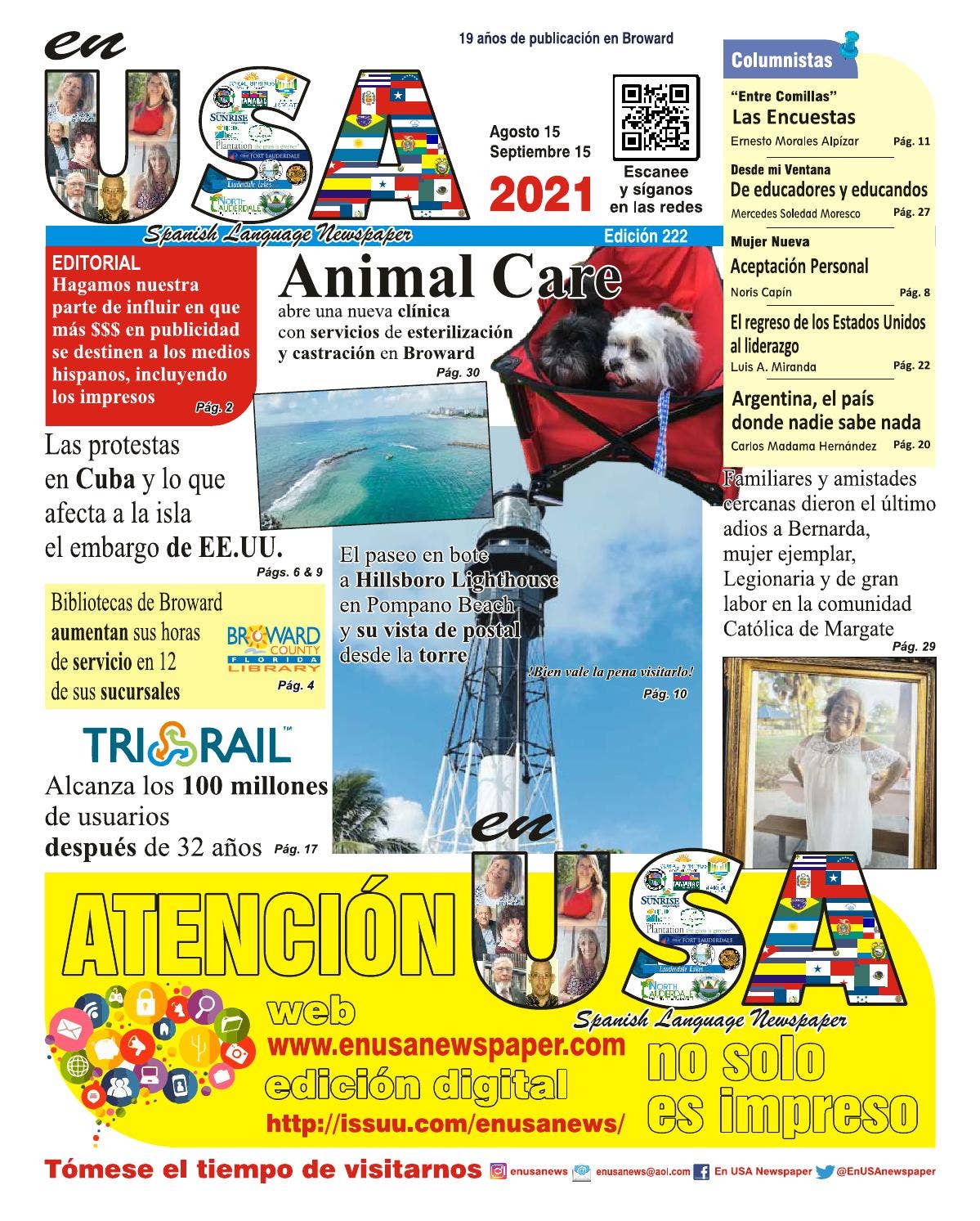 August 2021/ Agosto 2021 by En USA Spanish-language Newspaper - Issuu