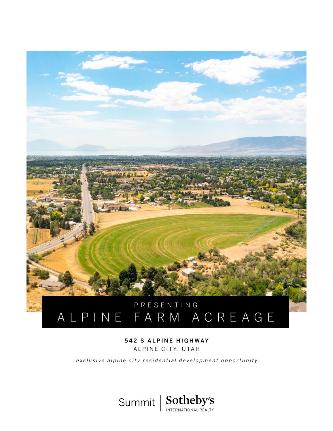 Alpine Farm Acreage by Summit Sotheby's International Realty - Issuu