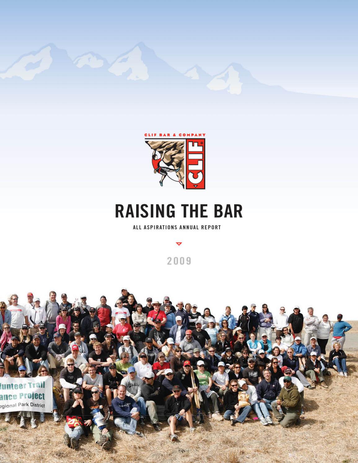 Clif Bar All-Aspirations Report 2009 by Clif Bar & Company - Issuu