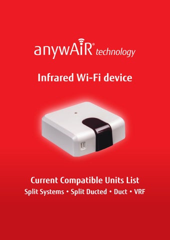 Compatible Units List - anywAiR technology Wi-Fi device by ...