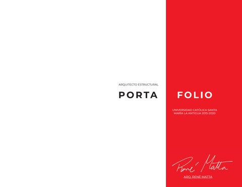 Portafolio de Arquitectura by René Matta - Issuu