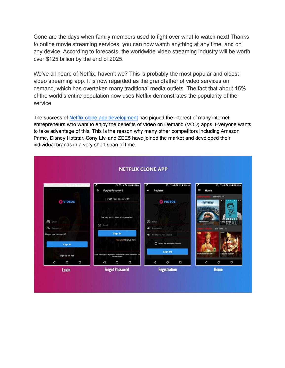 How to Develop Video Streaming App Like Netflix? [Development Cost ...