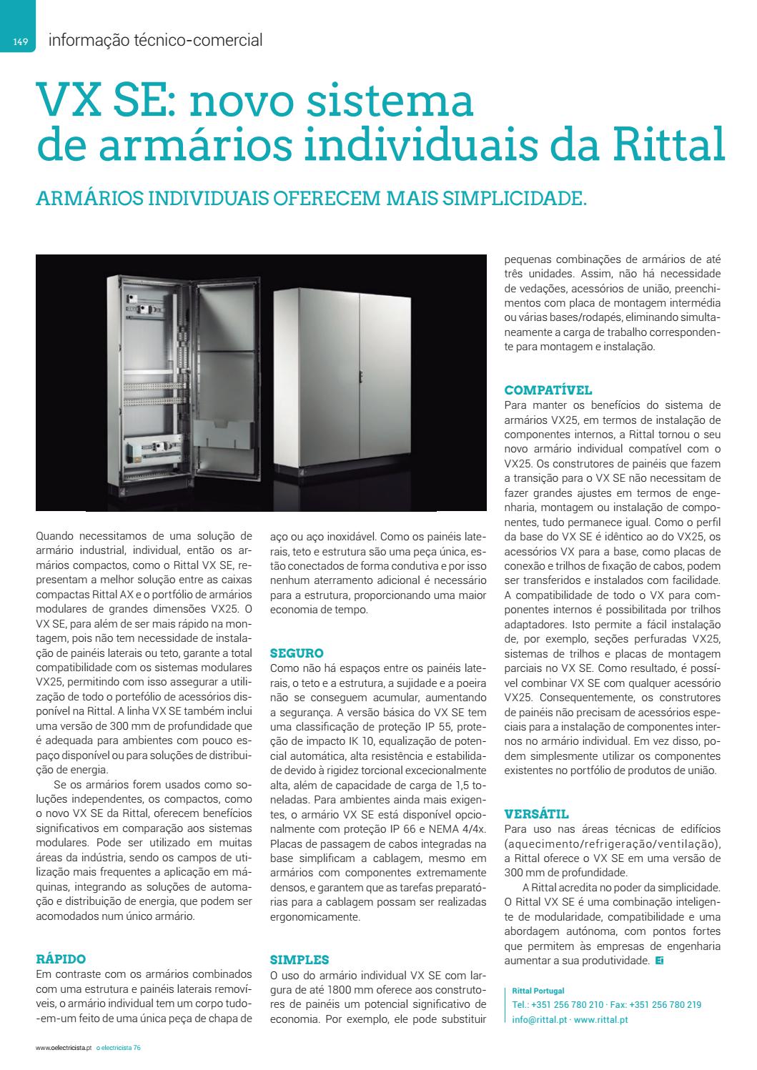 VX SE: novo sistema de armários individuais da Rittal by cie - Issuu