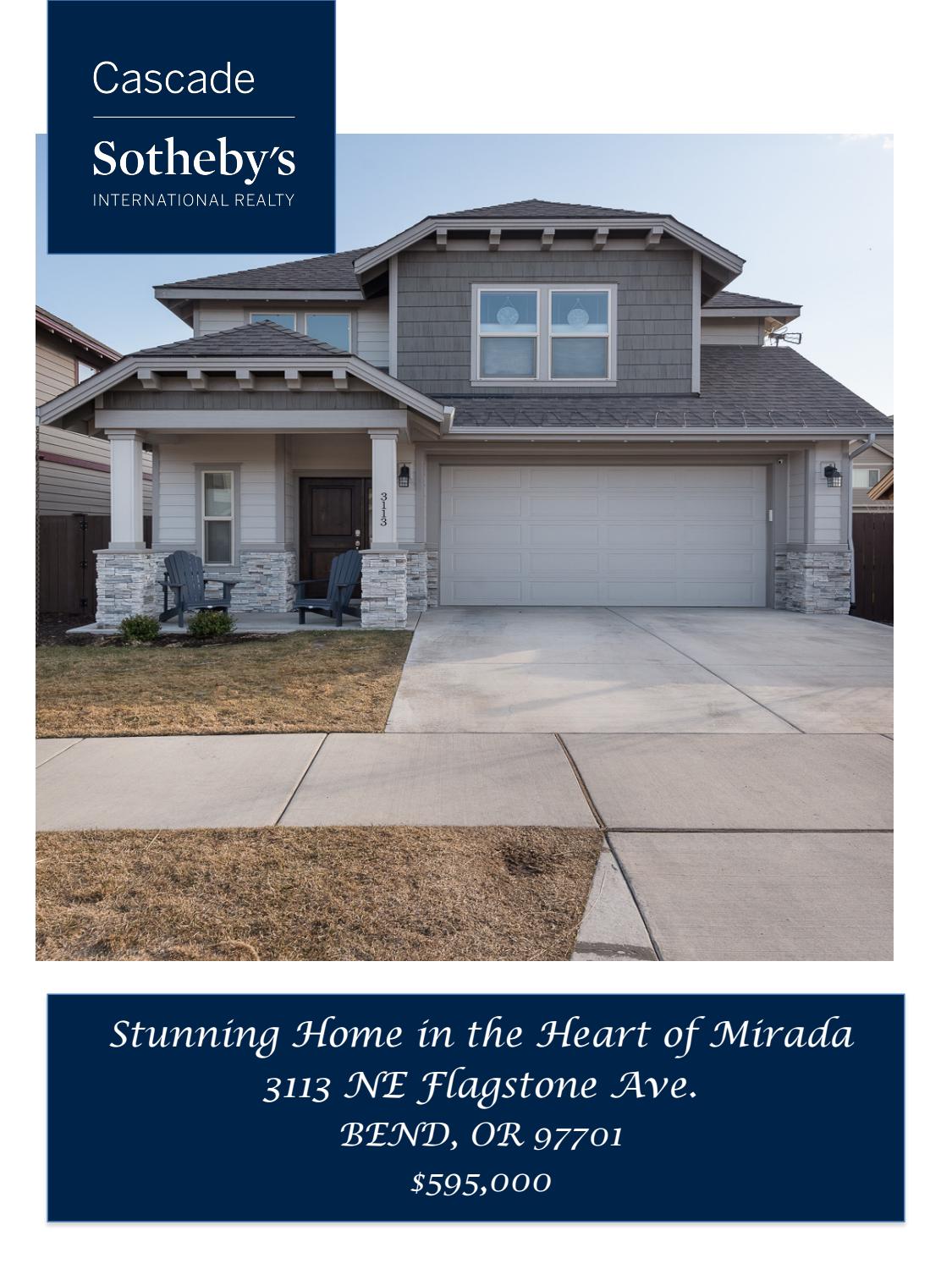 3113 NE Flagstone Ave, Bend OR 97701 - $595,000 - Stunning Home Located ...