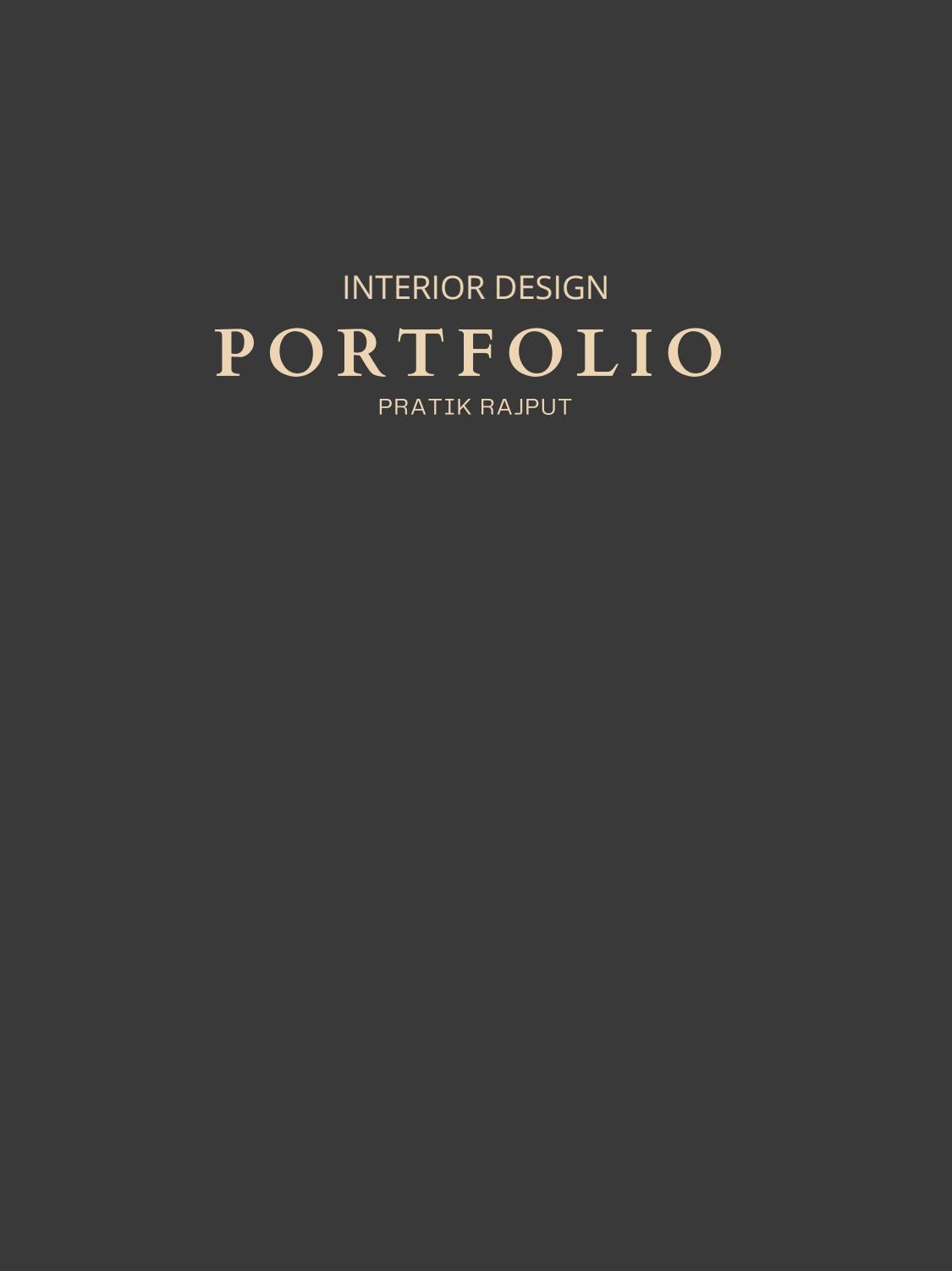 Interior Design Portfolio | 3D Visualizer Portfolio by Pratik Rajput - Issuu