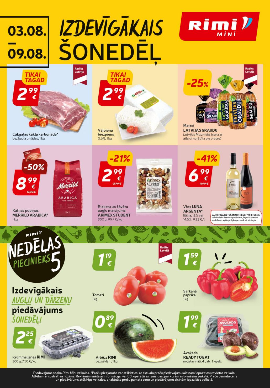 Rimi Mini 03.08.-09.08.2021 by Rimi - Issuu