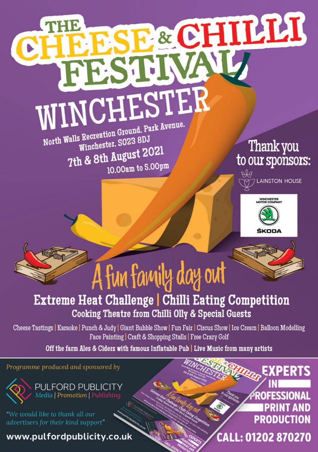 Winchester Cheese & Chilli Festival 2021 programme by Dorset View - Issuu