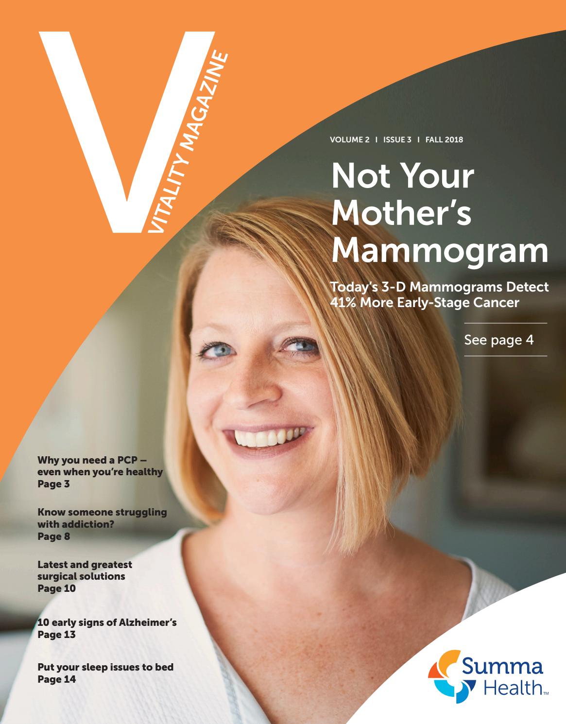 Vitality Magazine Fall 2018 by Summa Health - Issuu