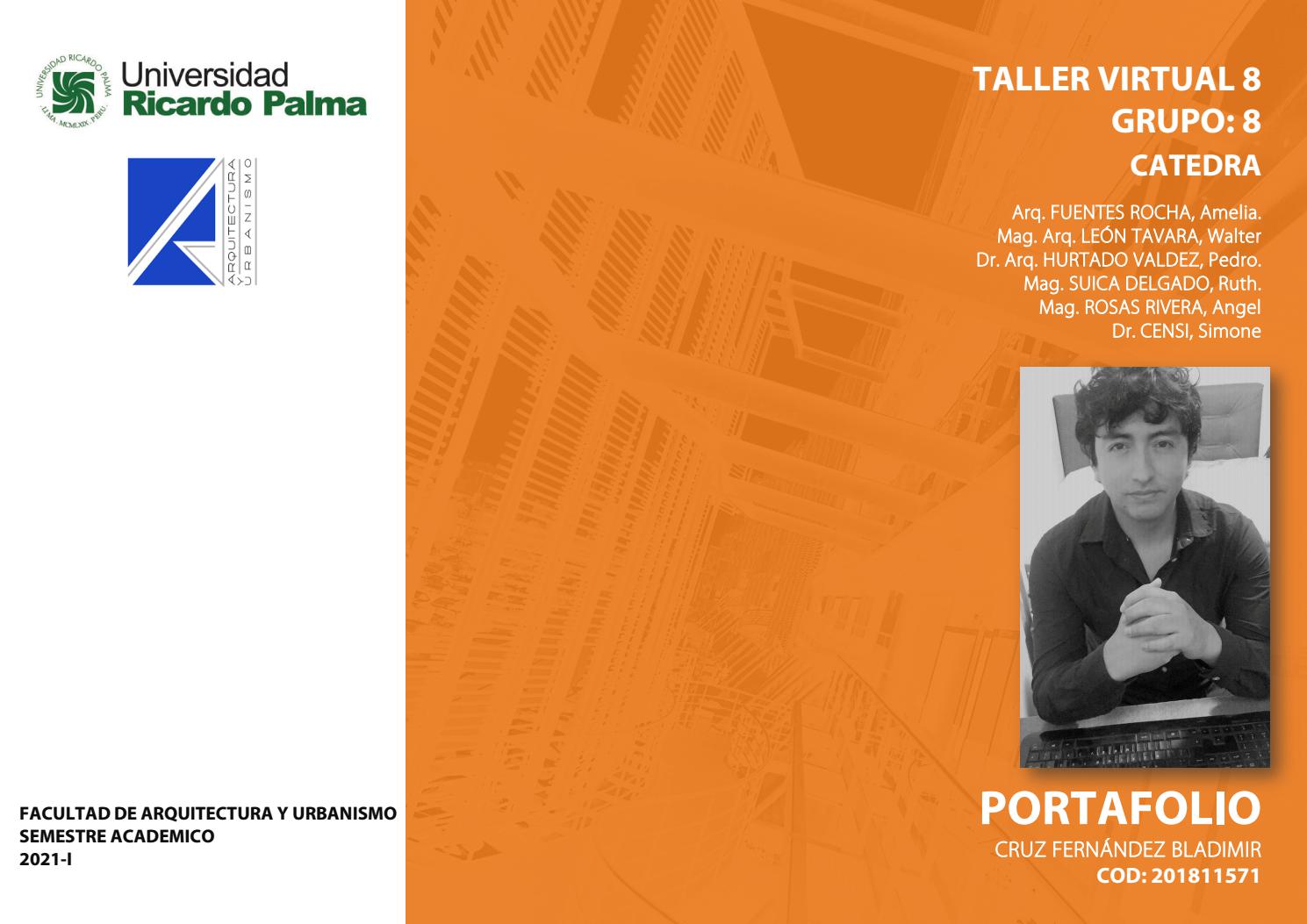 PORTAFOLIO BLADIMIR CRUZ FERNANDEZ URP DISEÑO INTEGRAL 4 TALLER VIRTUAL ...