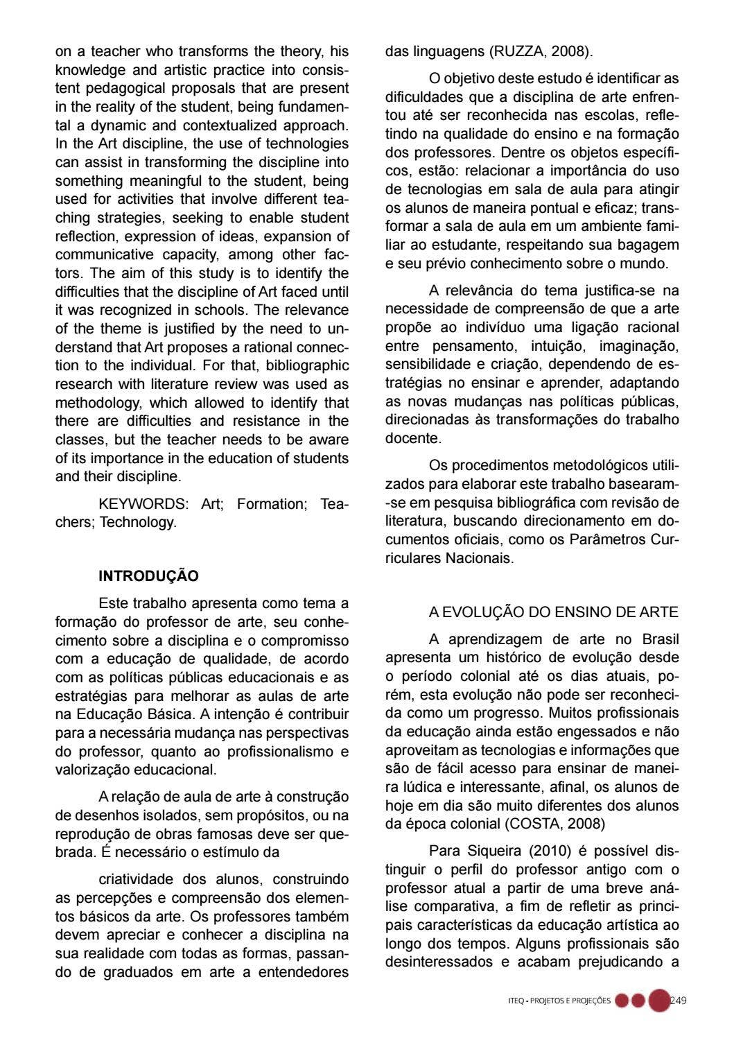 Iteq Educacional Projetos e Projeções v.4. n.3 2021 by ITEQ Educacional ...