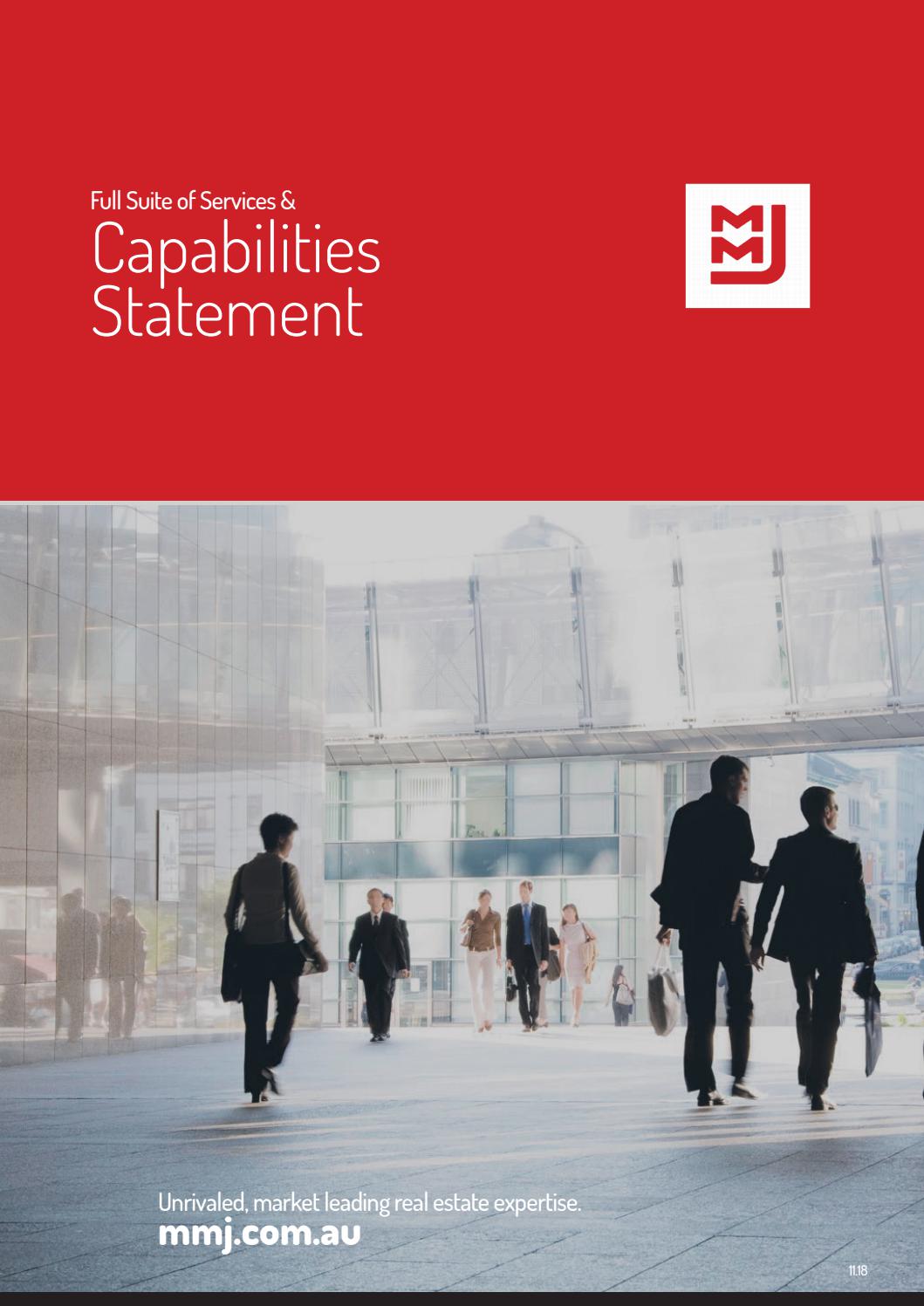 MMJ Real Estate National Capability Statement by MMJ Real Estate - Issuu