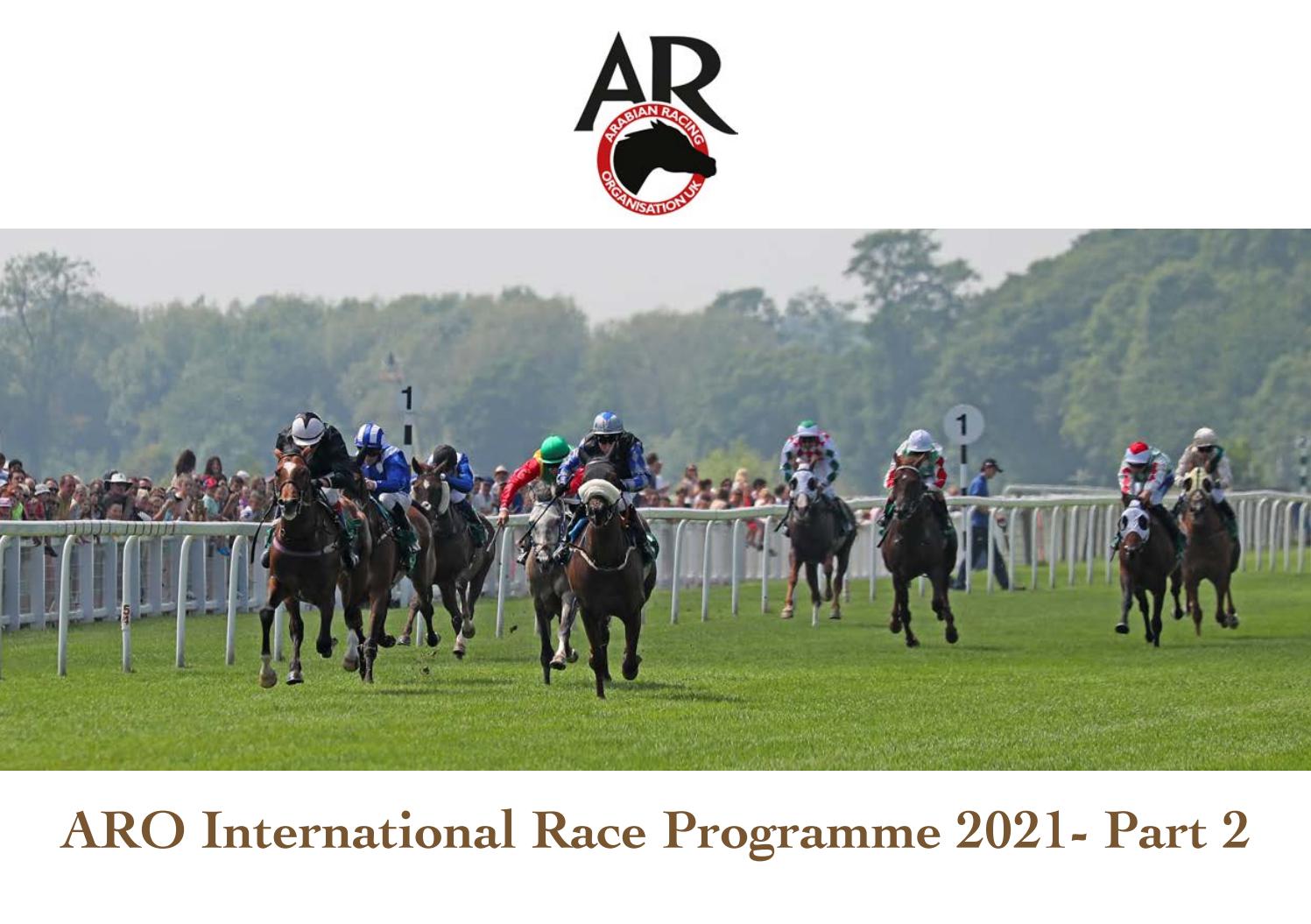 Arabian Racing Organisation International Race Programme 2021 by The ...
