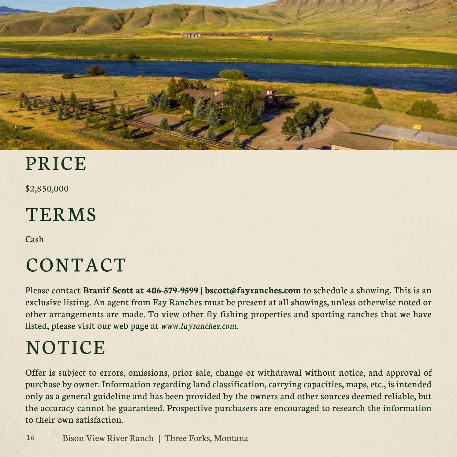 SOLD: Bison View River Ranch | Fay Ranches by Fay Ranches - Issuu