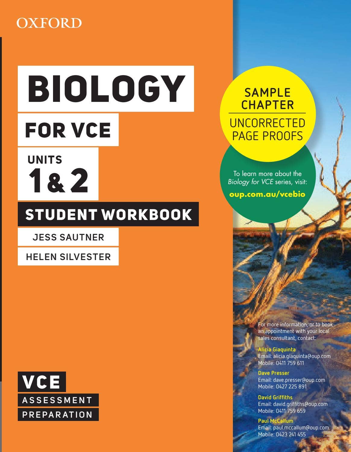 Biology for VCE Units 1 & 2 Student Workbook sample chapter by OUPANZ ...