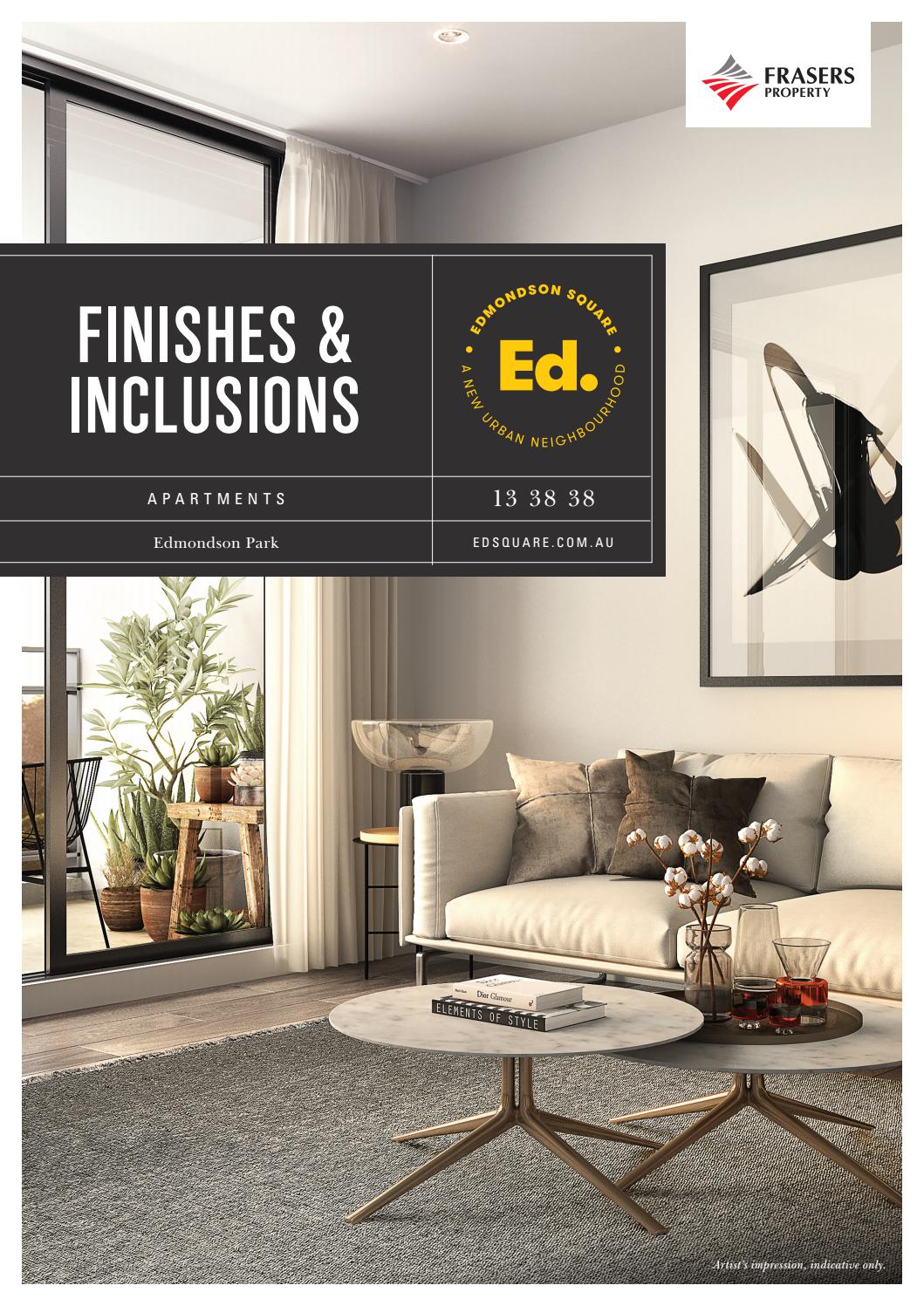 Ed.Square Finishes & Inclusions by Frasers Property Australia - Issuu