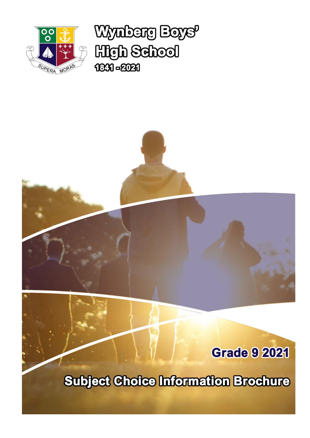 WBHS Grade 9 Subject Choice 2021 by Wynberg Boys' High School - Issuu