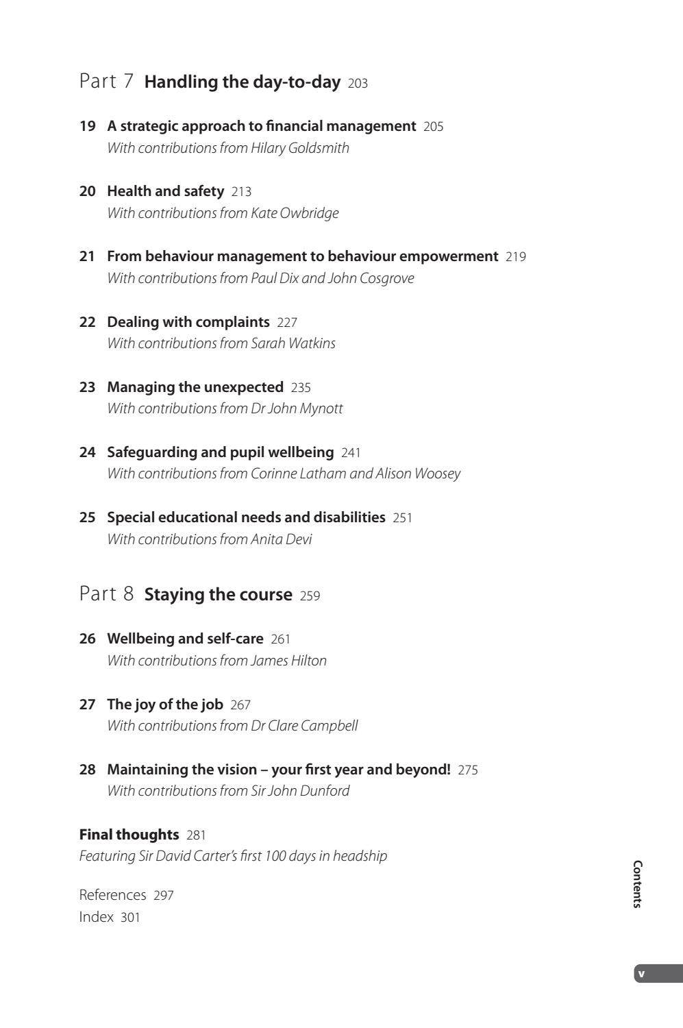 The Headteacher's Handbook by Rae Snape, EXTRACT by Bloomsbury ...