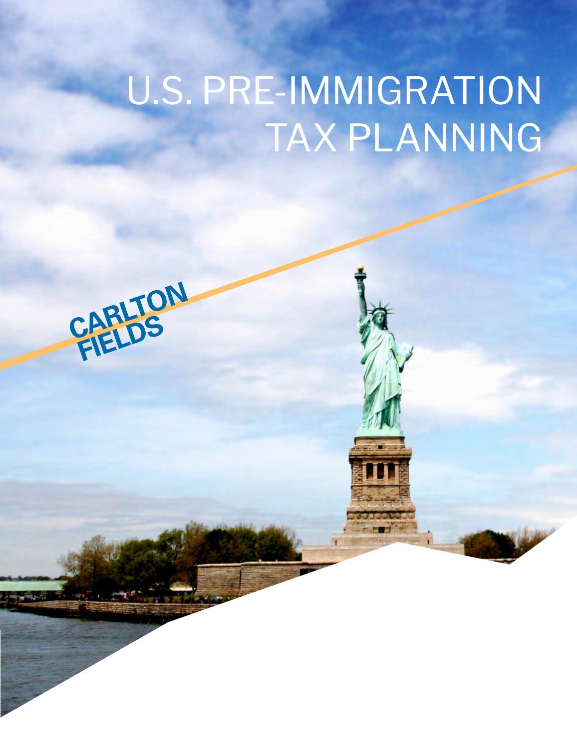 Immigration: Pre-Immigration Tax Planning Brochure - English by Carlton ...