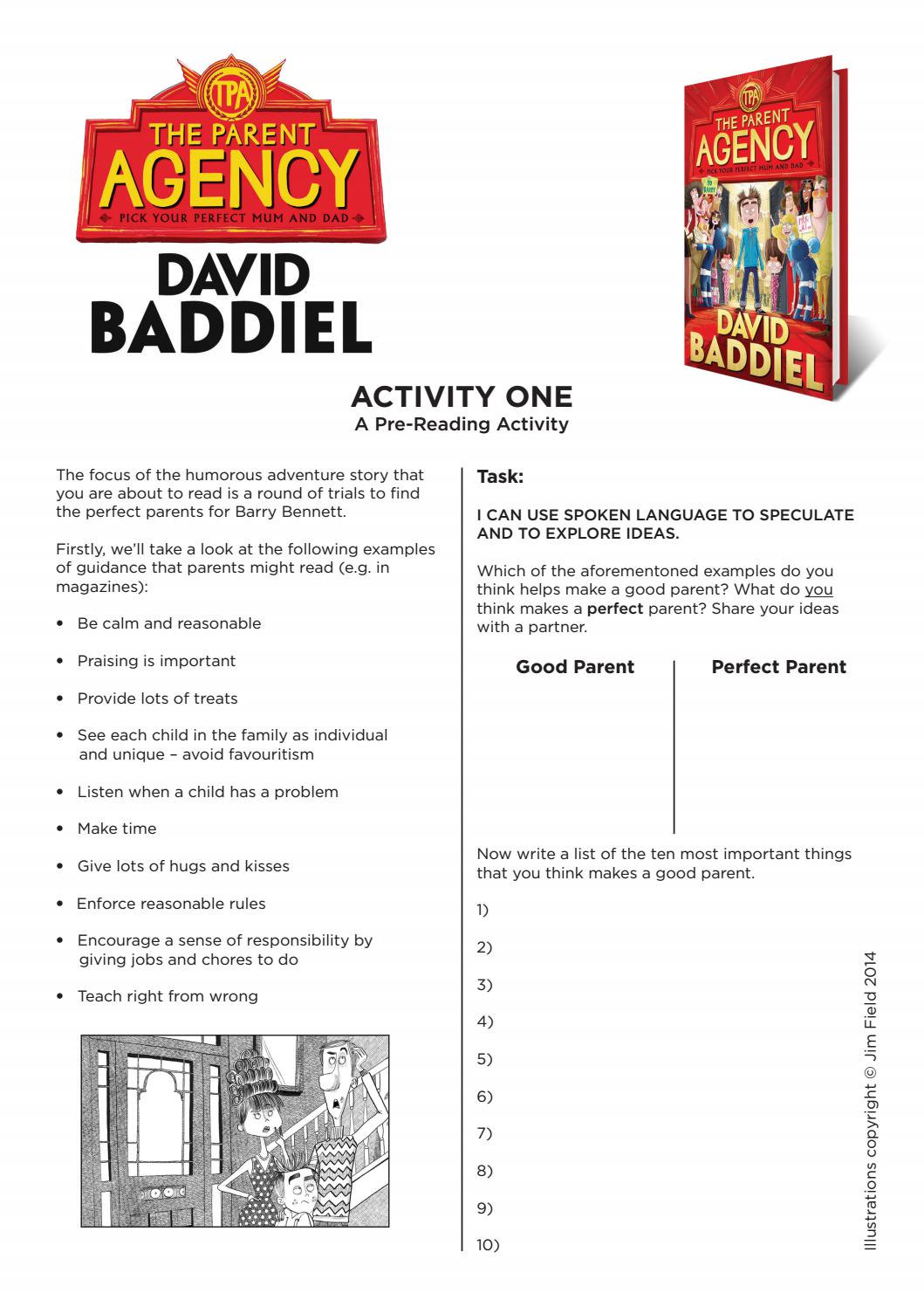 The Parent Agency by David Baddiel - FREE teaching resources by ...