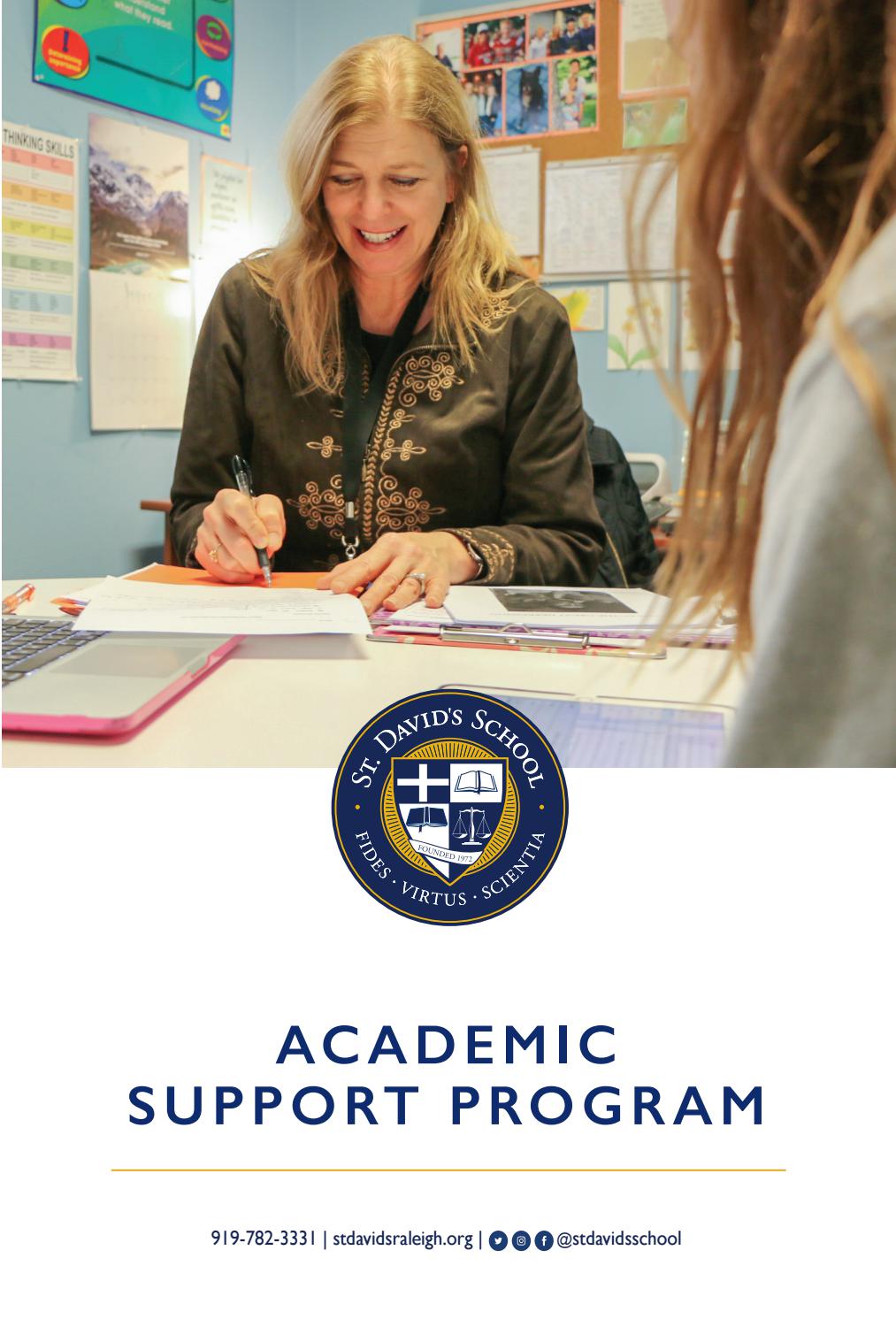 Academic Support Program by St. David's School - Issuu