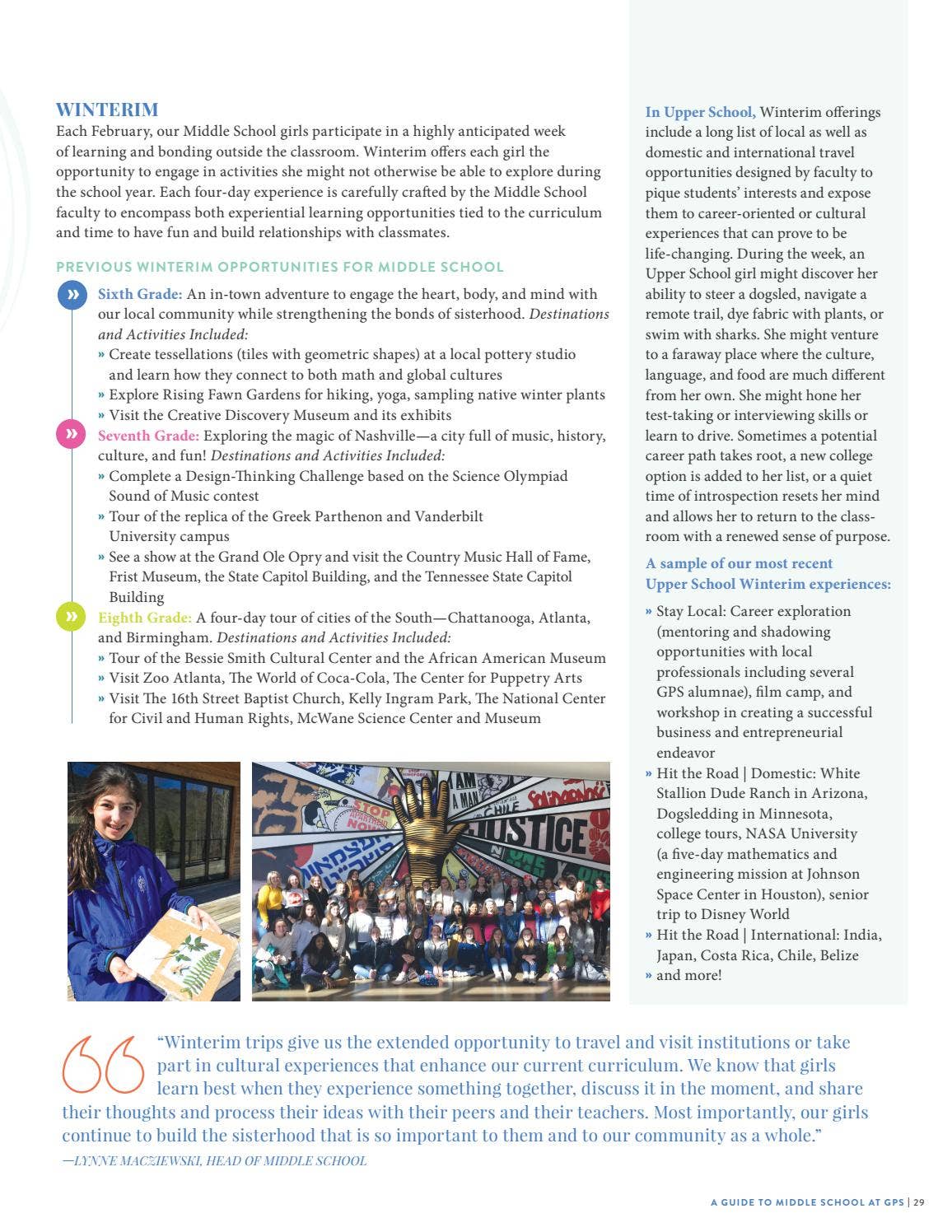 A Guide to Middle School at GPS | Middle School Parent Viewbook by ...