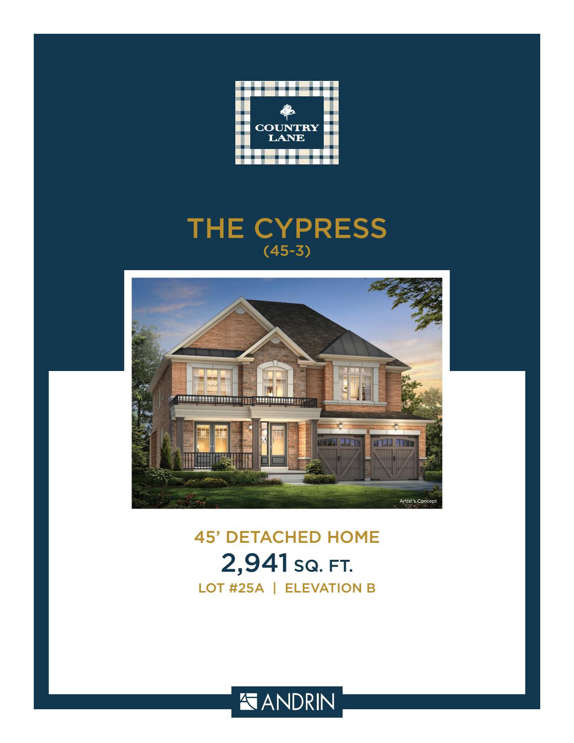 Andrin Homes - Country Lane - The Cypress Lot25A by G. Ryan Design - Issuu