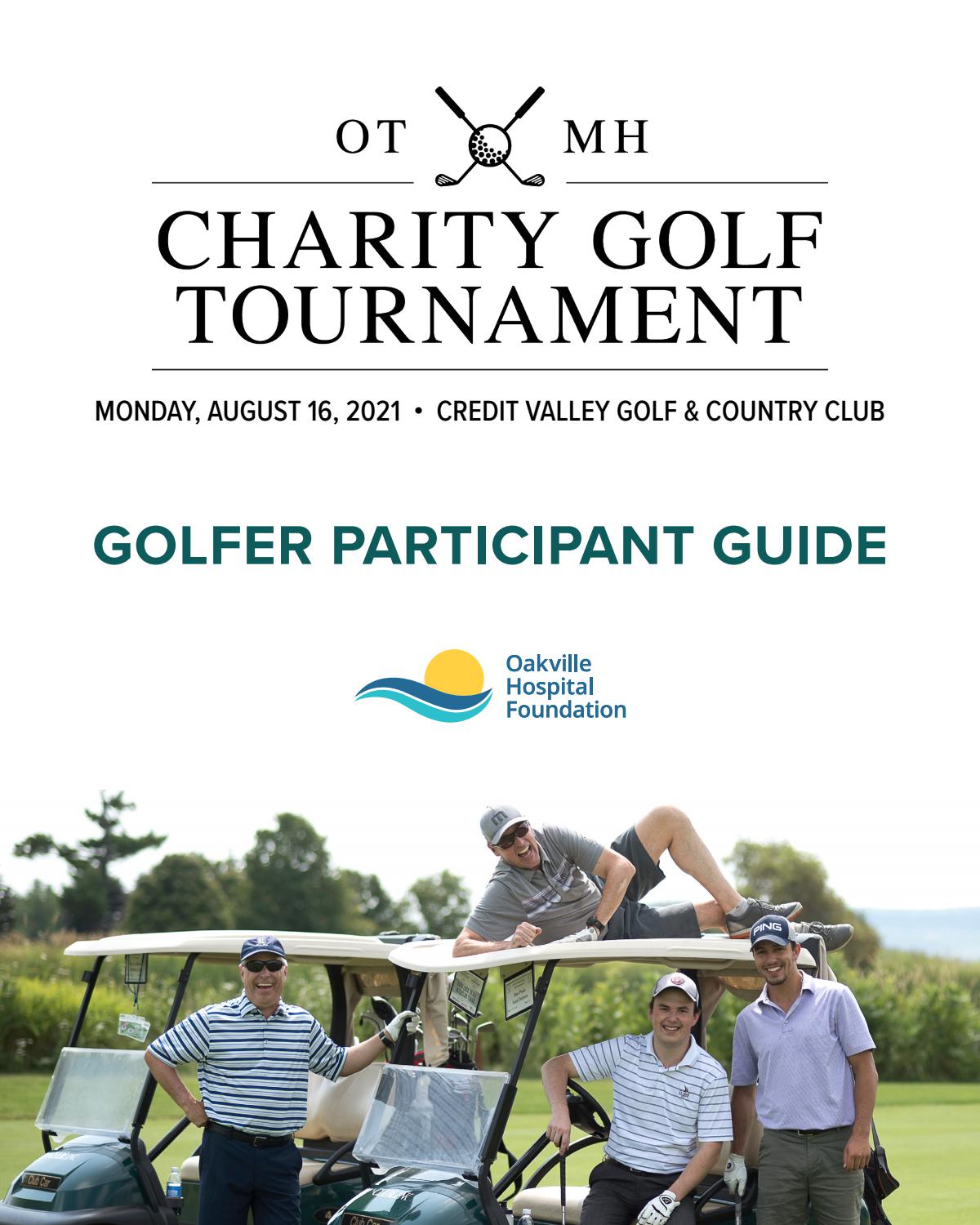 OTMH Charity Golf Tournament Participant Guide by Oakville Hospital ...