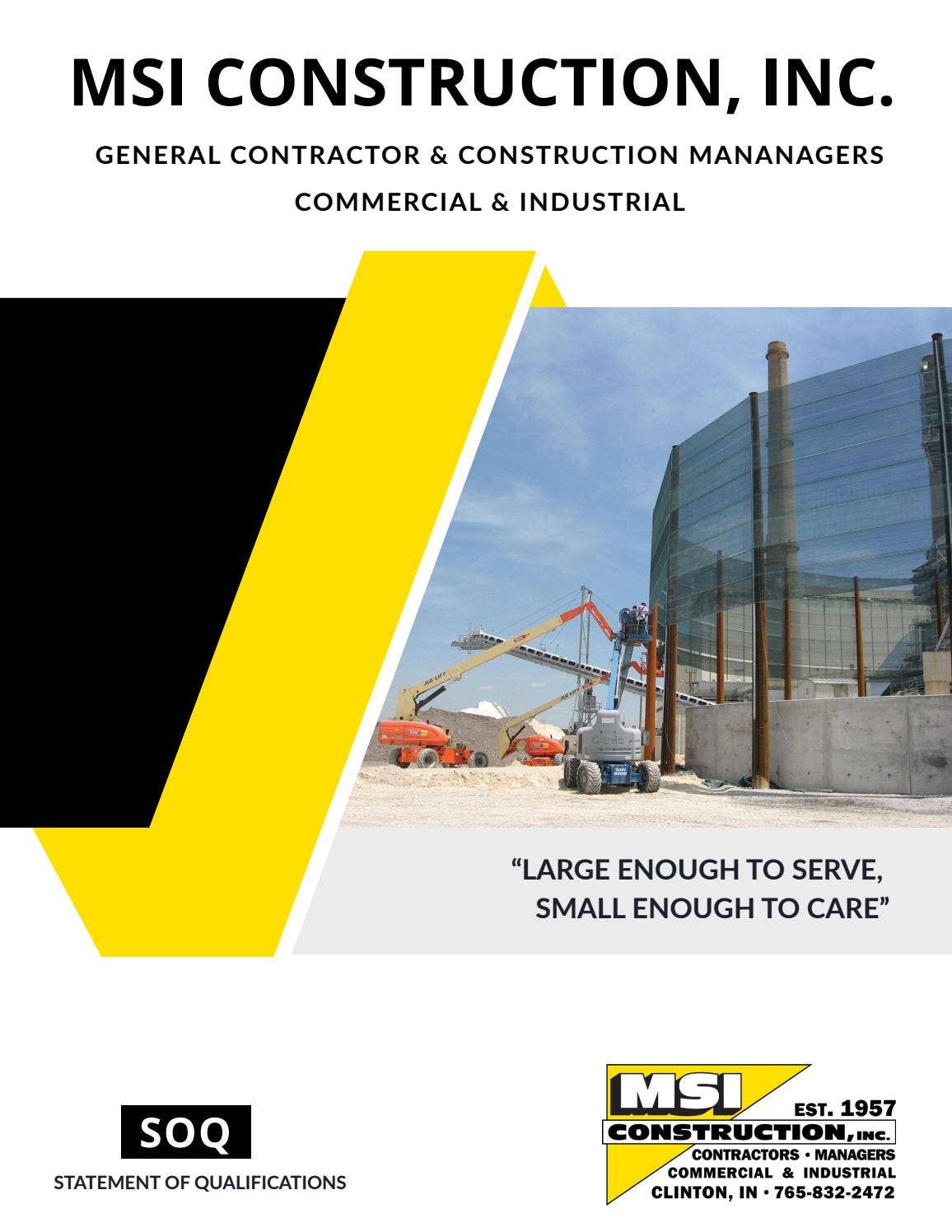 MSI Construction General SOQ by MSI Construction, INC - Issuu