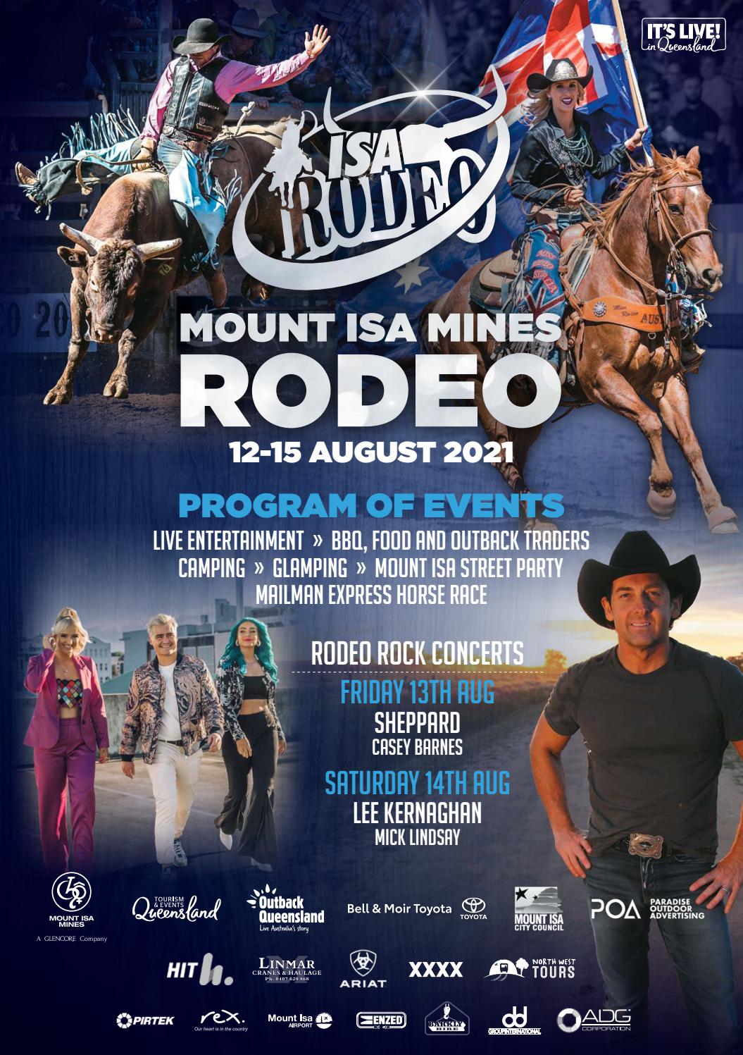 Mount Isa Rodeo - Program - 2021 by Vink Publishing - Issuu