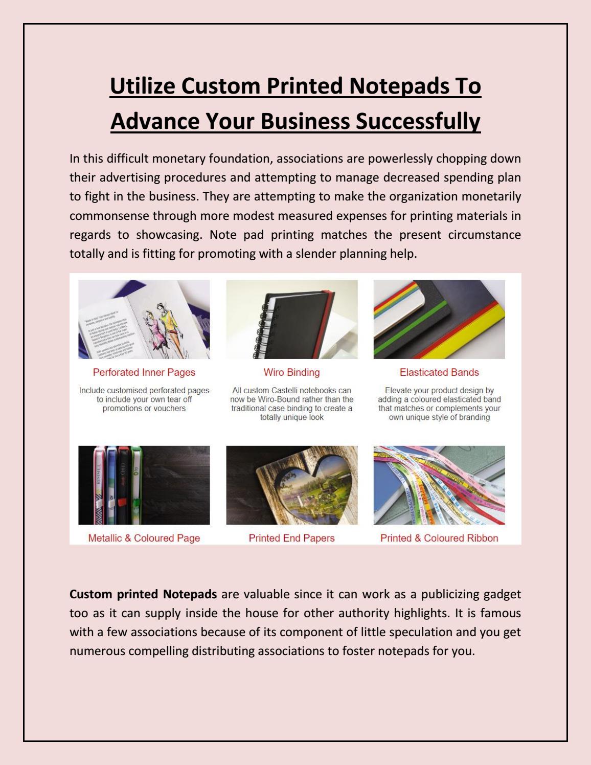 Utilize Custom Printed Notepads To Advance Your Business Successfully ...