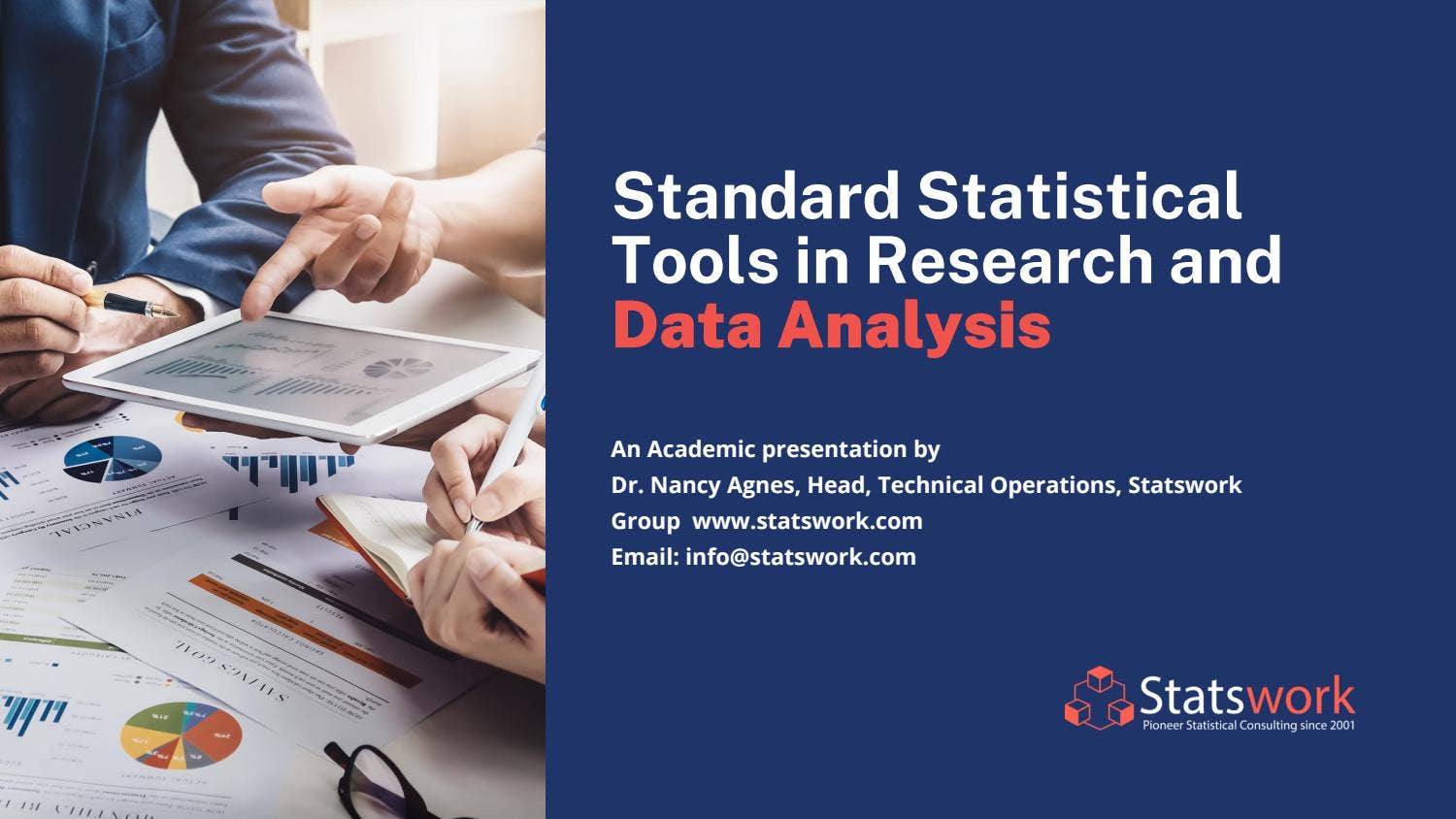 Standard statistical tools in research and data analysis by Statswork - Issuu