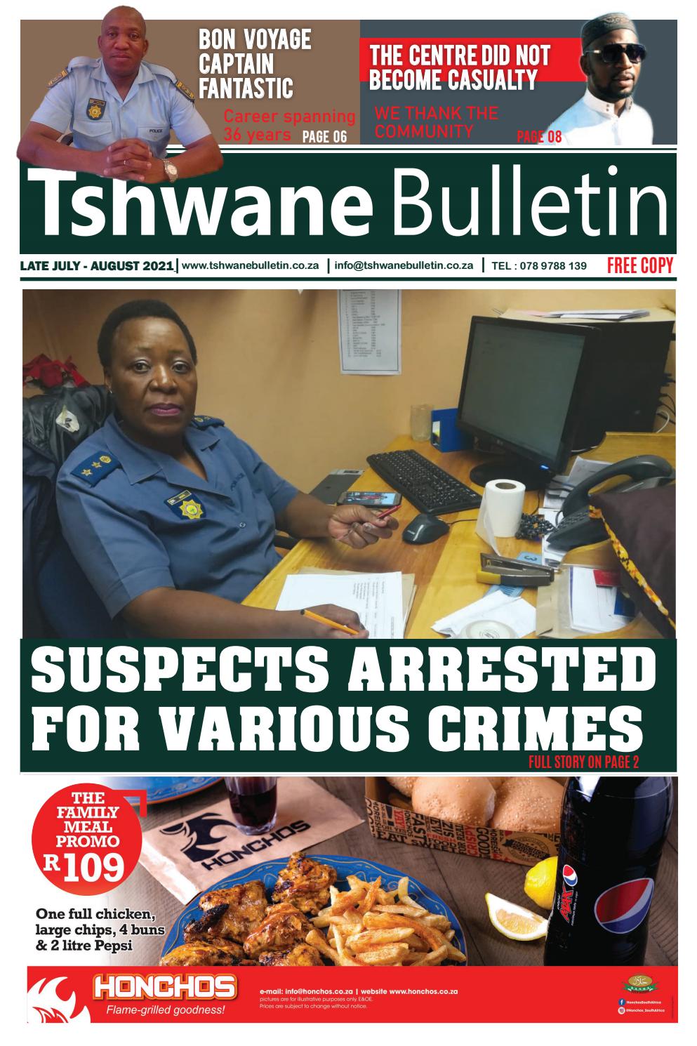 TSHWANE BULLETIN LATE JULY - AUGUST 2021 by Tshwane BulletinLive - Issuu