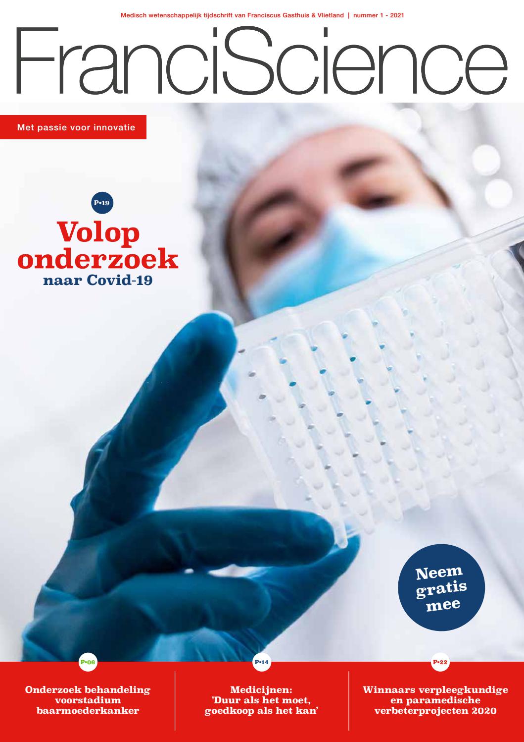 FranciScience - Nummer 1 - 2021 by Franciscus Gasthuis & Vlietland - Issuu