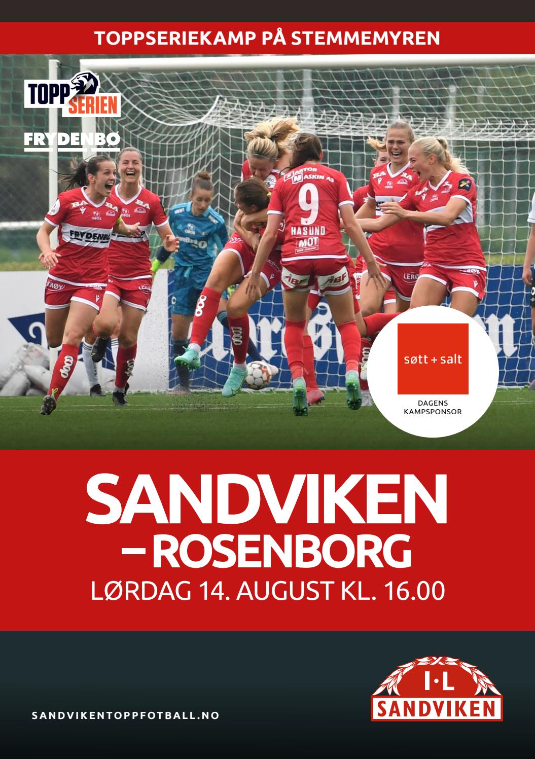 Sandviken IL toppfotball kamphefte NR. 6 2021 by Mistrol Reklamebyrå ...