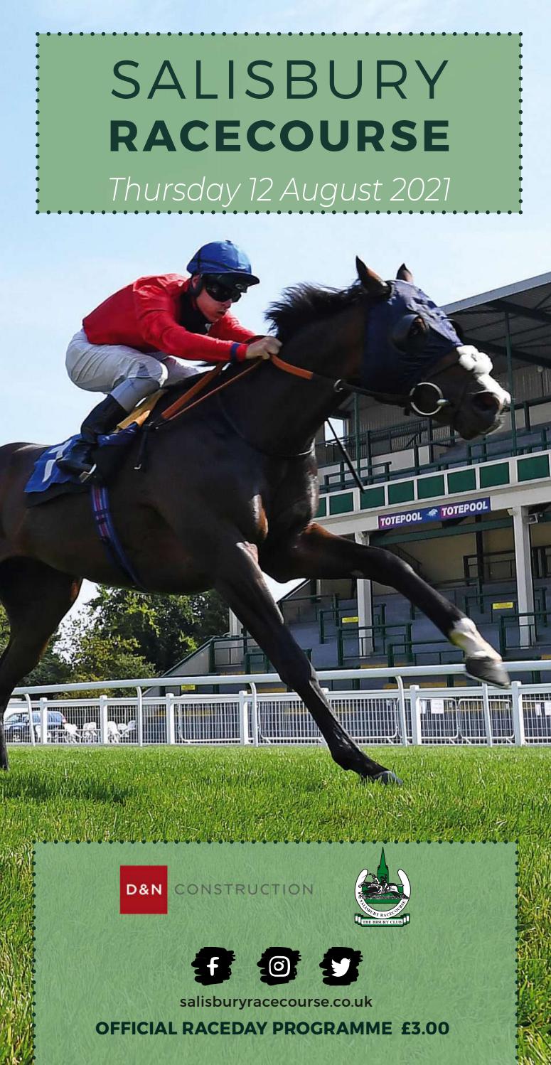 Salisbury Racecard - Thursday 12th August by Weatherbys - Issuu
